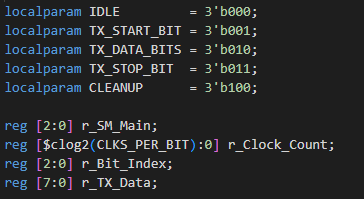 UART Tx Verilog Module 살펴보기 - DKMIN
