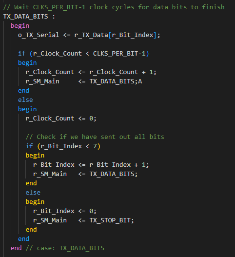 UART Tx Verilog Module 살펴보기 - DKMIN